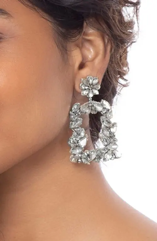 Deepa Gurnani Anushka Crystal Drop Earrings