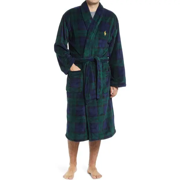 Ralph Lauren Microfiber Robe - Blackwatch