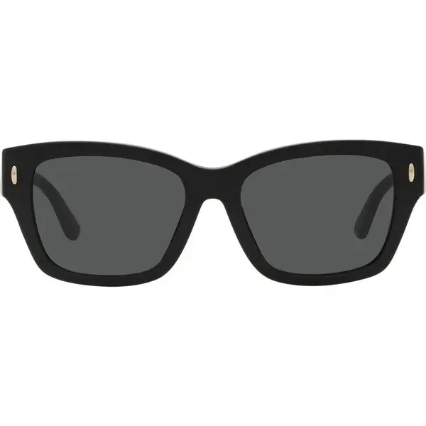Tory Burch 53mm Rectangular Sunglasses - Black