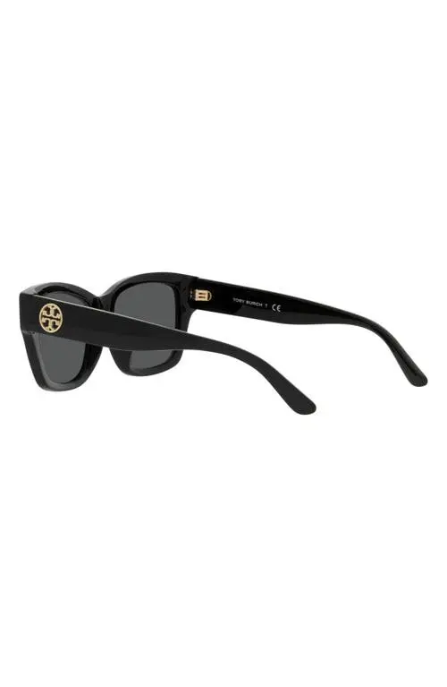 Tory Burch 53mm Rectangular Sunglasses