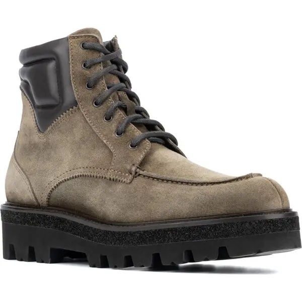 Aquatalia Fortino Water Repellent Boots - Flint/dark Brown