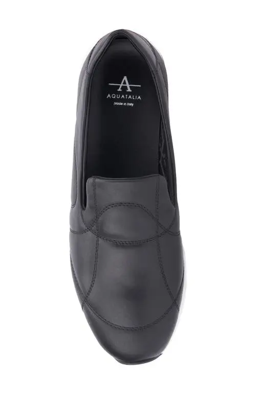 Aquatalia Katya Quilted Leather Slip-on Sneakers
