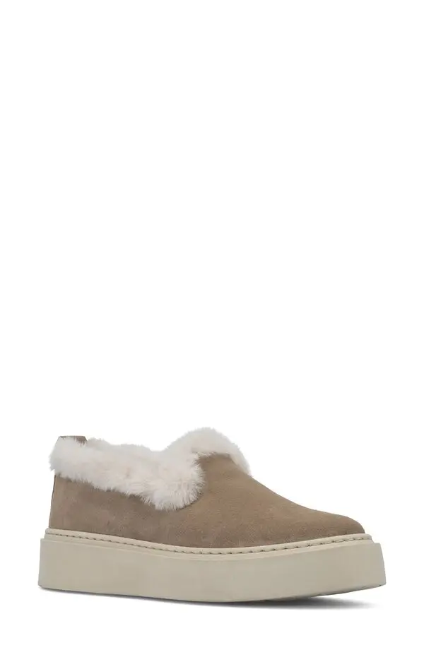 Aquatalia Letty Faux Fur Lined Slip-on Shoe