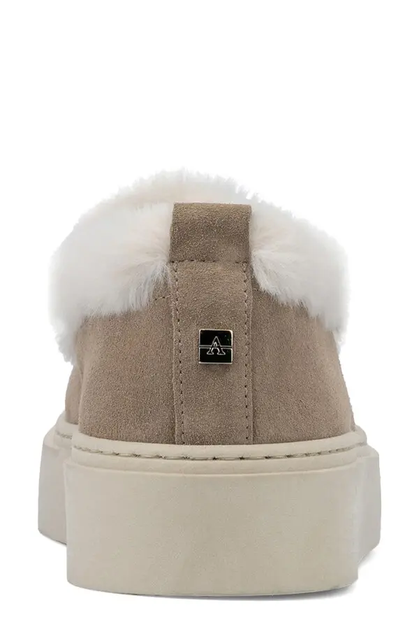 Aquatalia Letty Faux Fur Lined Slip-on Shoe