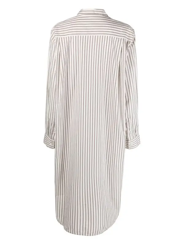TEKLA Striped Organic-cotton Nightshirt