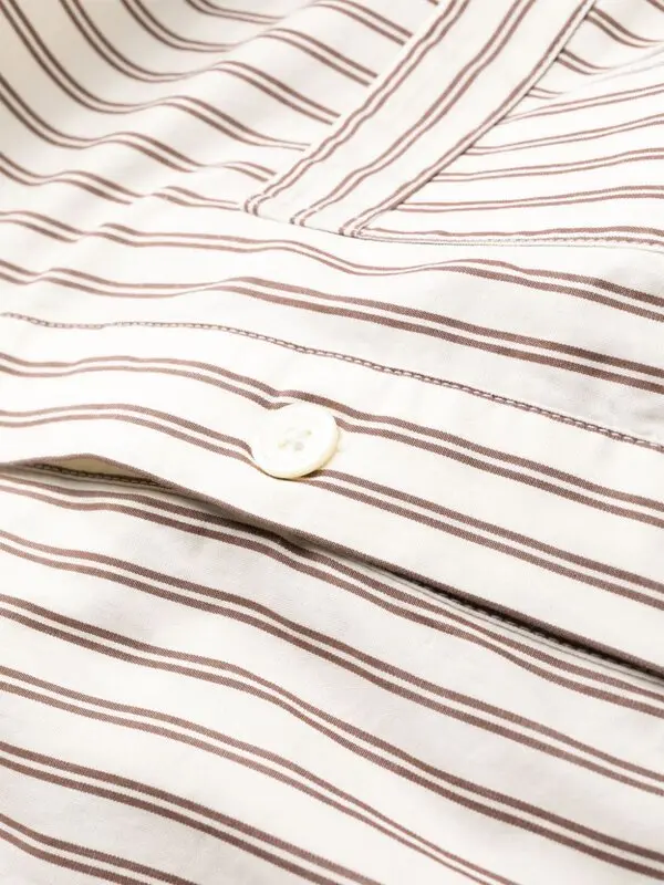 TEKLA Striped Organic-cotton Nightshirt