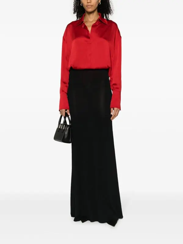 GENNY Satin Button-up Shirt