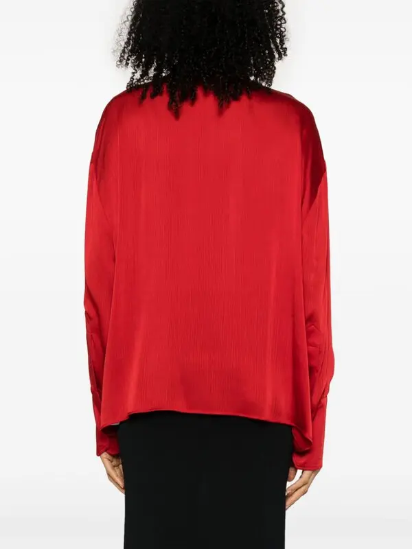 GENNY Satin Button-up Shirt