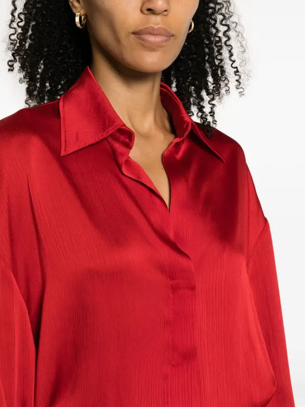 GENNY Satin Button-up Shirt