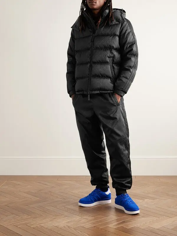 Moncler Adidas Originals Alpbach Quilted Logo-jacquard Shell Hooded Down Jacket