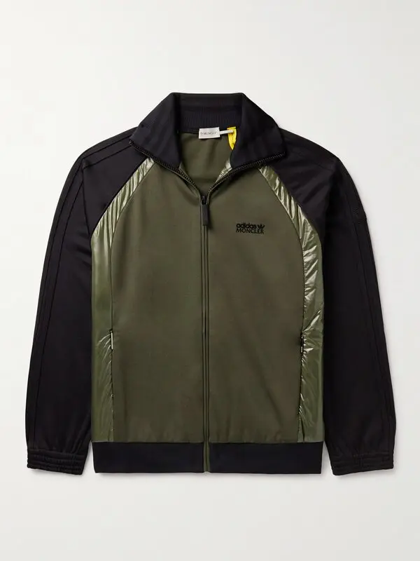Moncler Adidas Originals Logo-appliquéd Track Jacket - Green