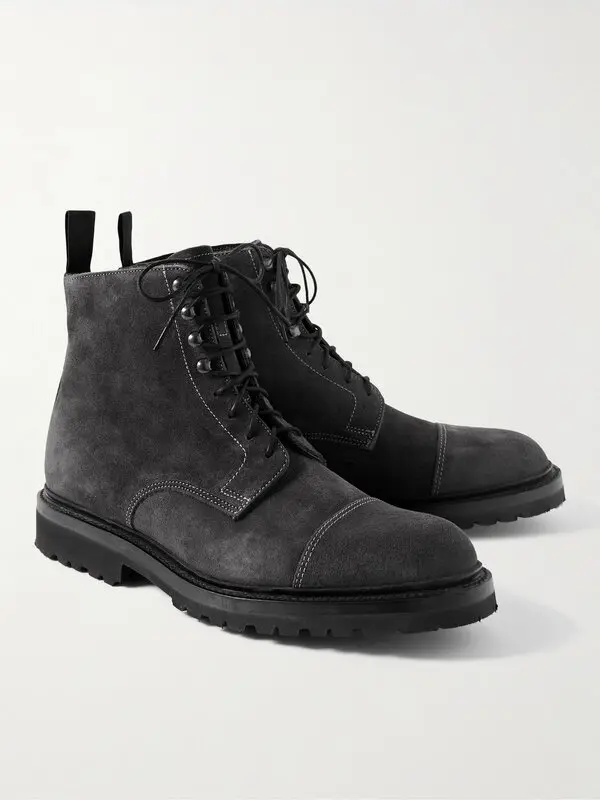 George Cleverley Taron 2 Waxed-suede Boots