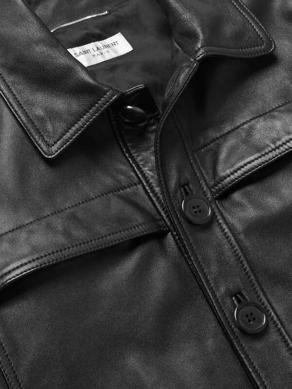 Saint Laurent Padded Leather Jacket