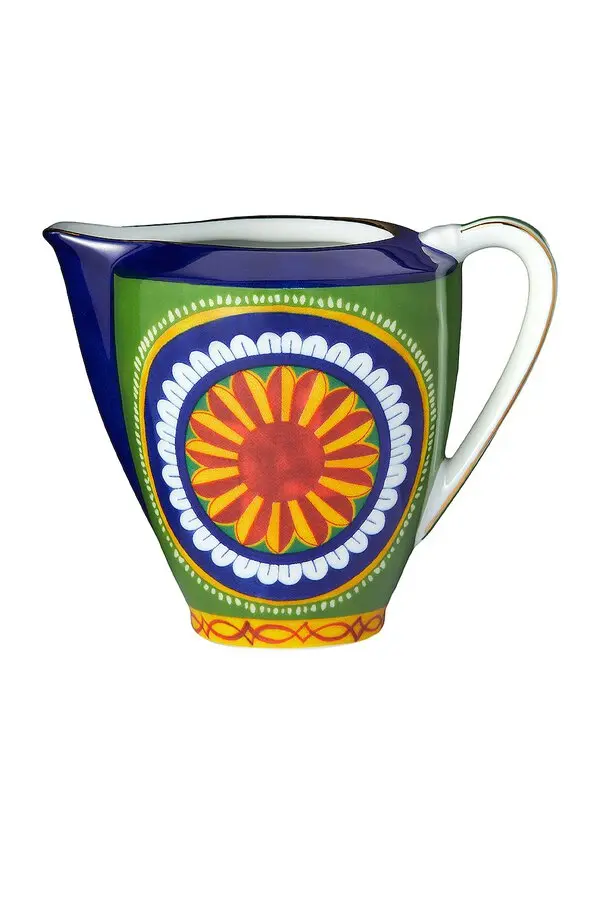DOLCE & GABBANA CASA Carretto Milk And Creamer Jug In Green - Multicolor