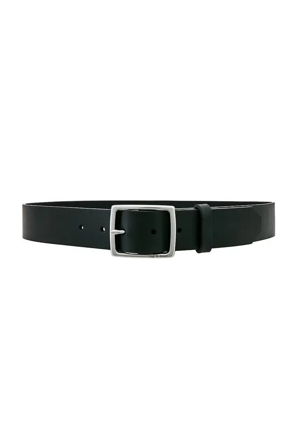 Rag & Bone Rugged Leather Belt - Black