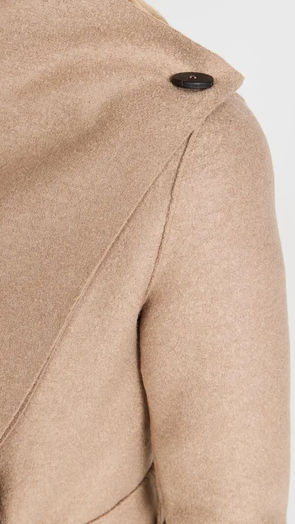 Harris Wharf London Long Pressed Wool Volcano Coat