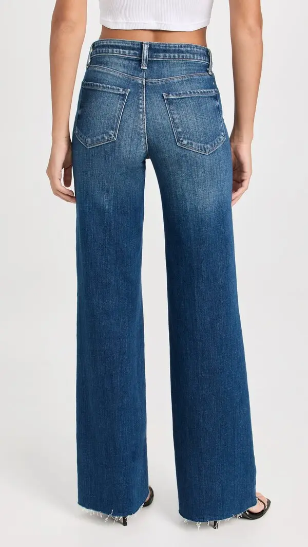L'Agence Scottie High Rise Wide Leg Jeans - Hasting