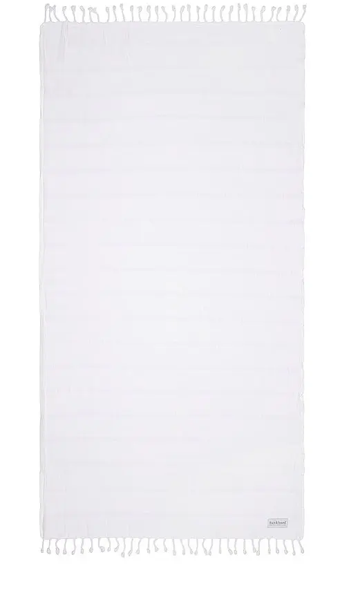 SUNKISSED Sand Free Beach Towel In White - Milos