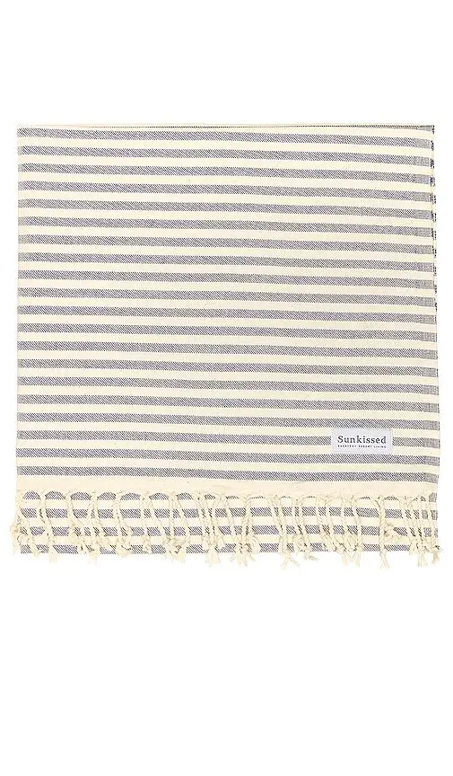 SUNKISSED Sand Free Beach Towel In Navy