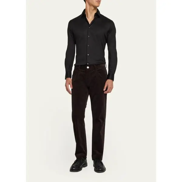 Giorgio Armani Corduroy Straight Leg Pants