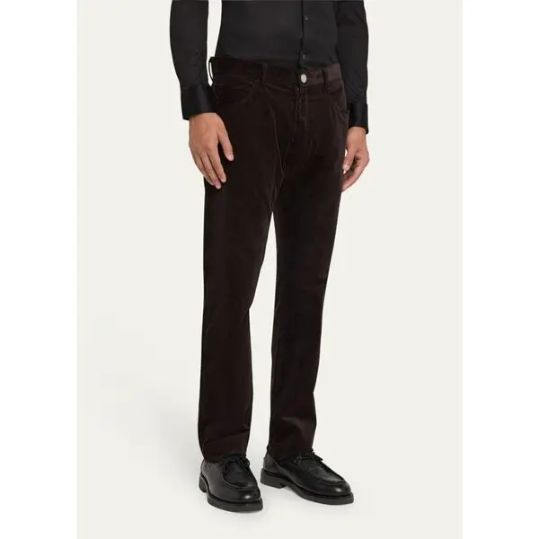 Giorgio Armani Corduroy Straight Leg Pants