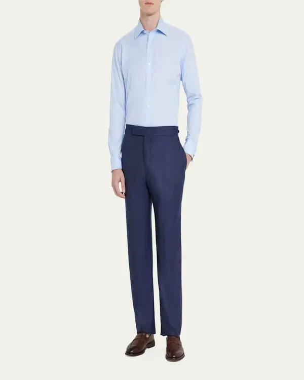 Charvet French Cuff Cotton Dress Shirt - Blue