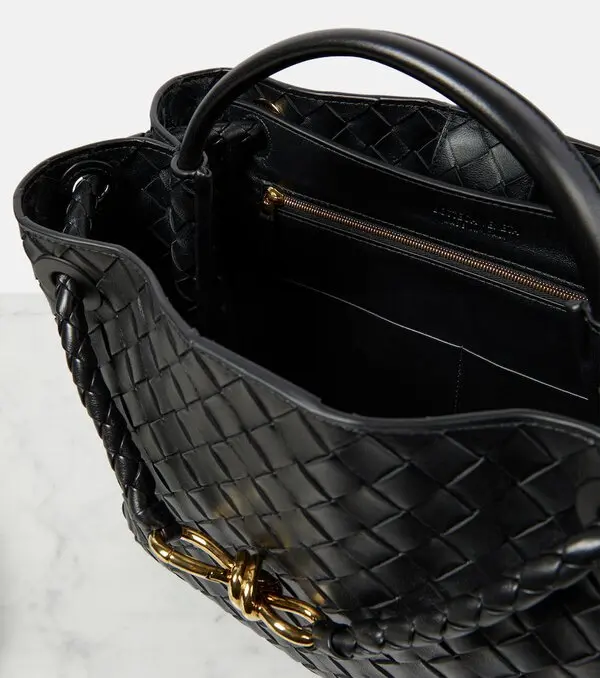 Bottega Veneta Andiamo Medium Leather Tote Bag