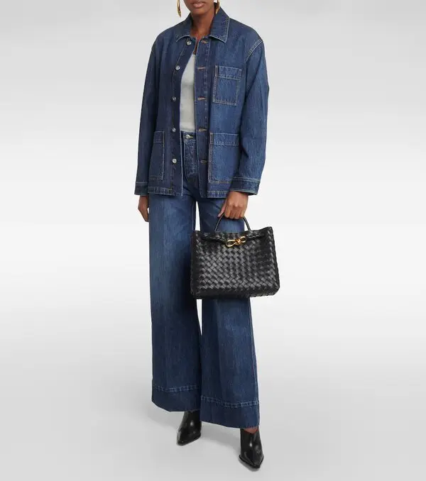 Bottega Veneta Andiamo Medium Leather Tote Bag