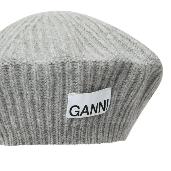 GANNI Structured Rib Beret