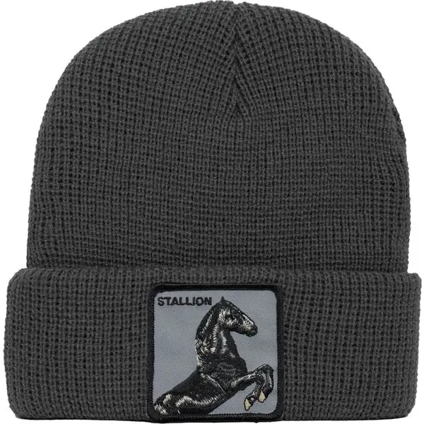GOORIN BROS Hoof It Horse Patch Beanie - Grey