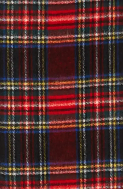 Barbour New Check Lambswool & Cashmere Scarf - Black