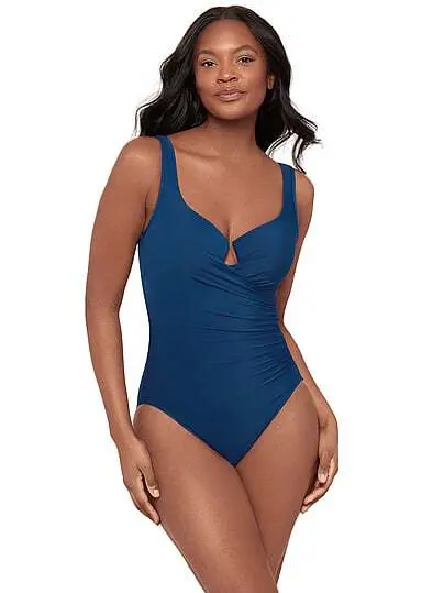 Victoria's Secret Miraclesuit Escape One-piece Swimsuit - Blue