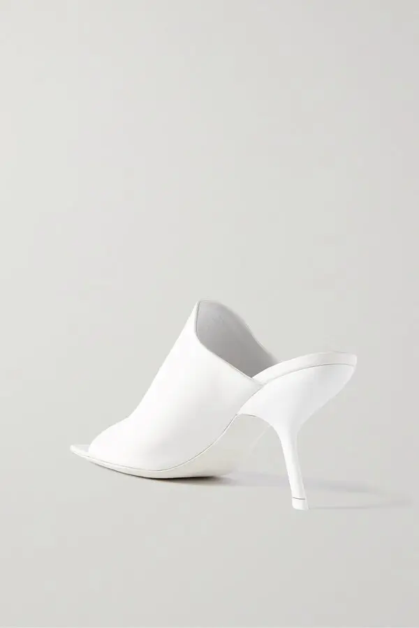 FERRAGAMO Era Leather Mules - White