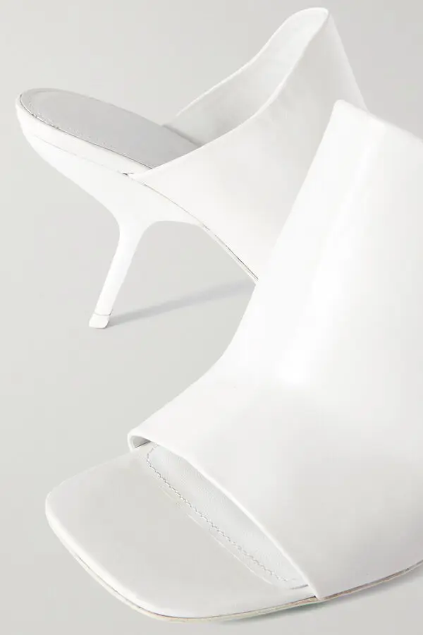 FERRAGAMO Era Leather Mules - White