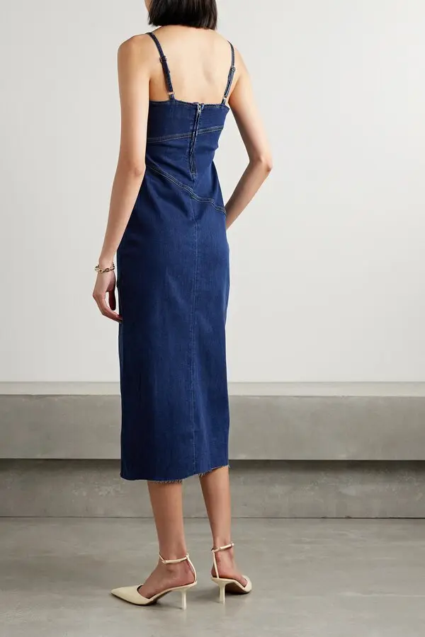 reformation novelle denim midi dress Dresses | Reformation Novelle Denim Midi Dress