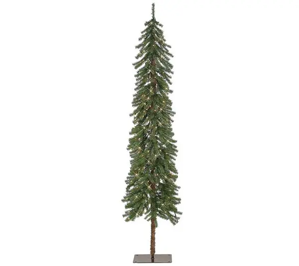 PULEO INTERNATIONAL Puleo 7' Pre-lit Alpine Artificial Tree - One-color