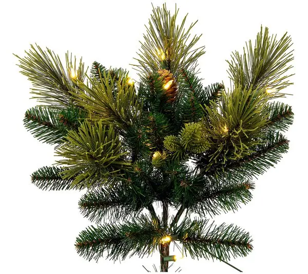 VICKERMAN 7.5' Emerald Mixed Artificial Tree Du Ra-lit 850ww