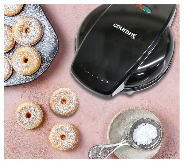 COURANT Mini Donut Maker With Food Board Includ Ed