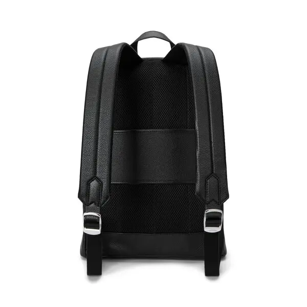 Ralph Lauren Pebbled Leather Backpack - Black