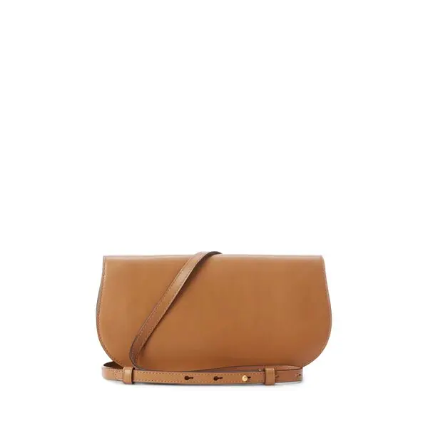 Ralph Lauren Polo Id Leather Medium Clutch-bag - Tan