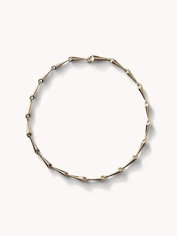 ANNIKA INEZ Large Link Necklace - Gold Plated Sterling Silver