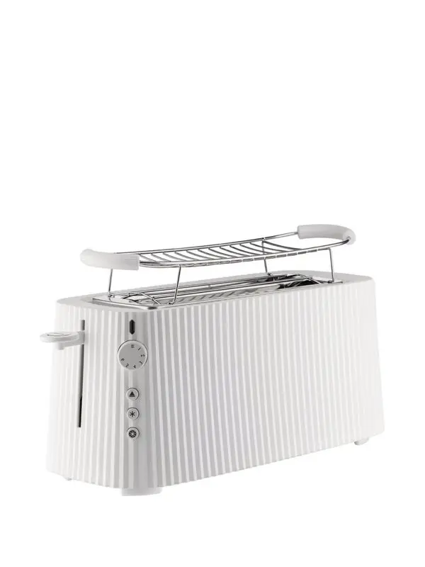 ALESSI Plissé Ribbed Electric Toaster - White
