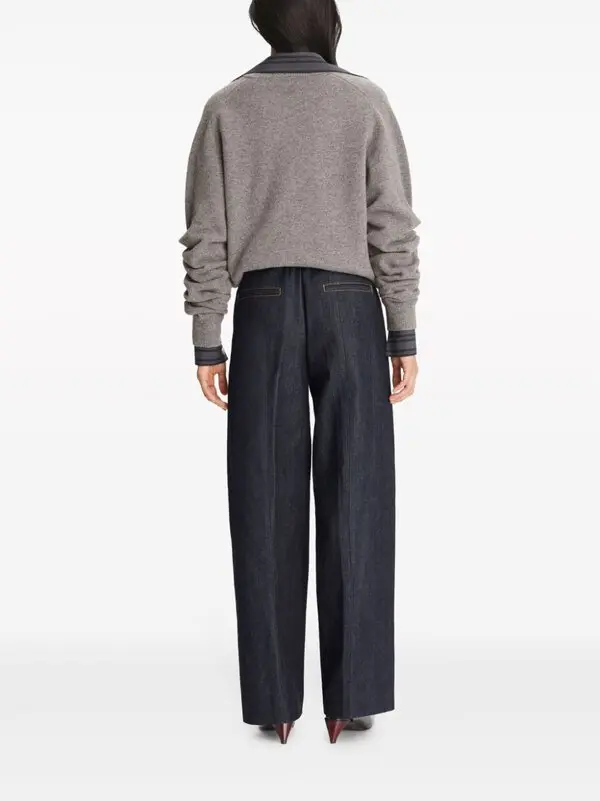 Tory Burch V-neck Sweater - Grey