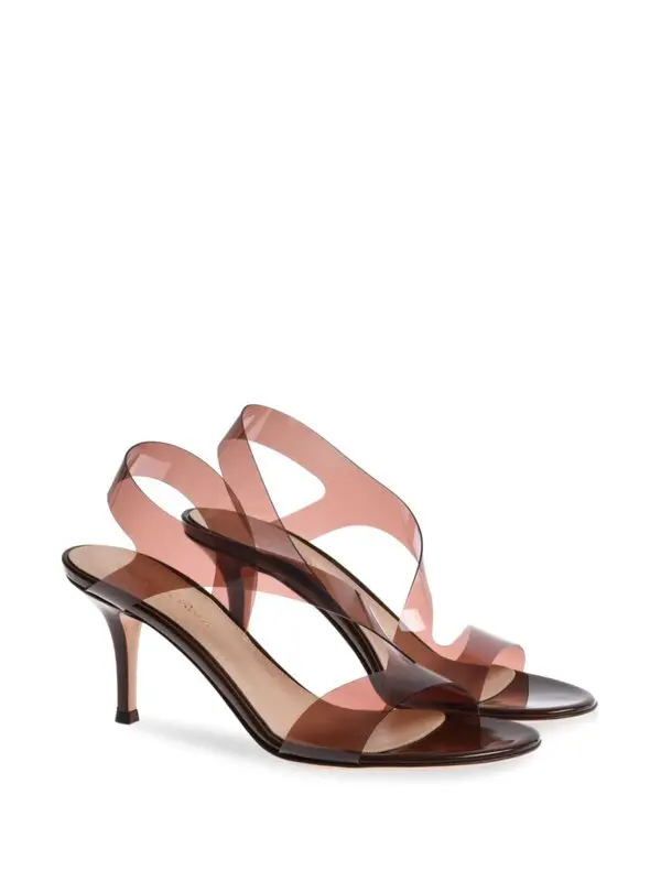 GIANVITO ROSSI Metropolis 70mm Stiletto Sandals - Brown