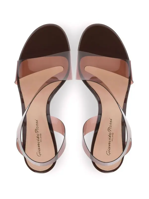 GIANVITO ROSSI Metropolis 70mm Stiletto Sandals - Brown