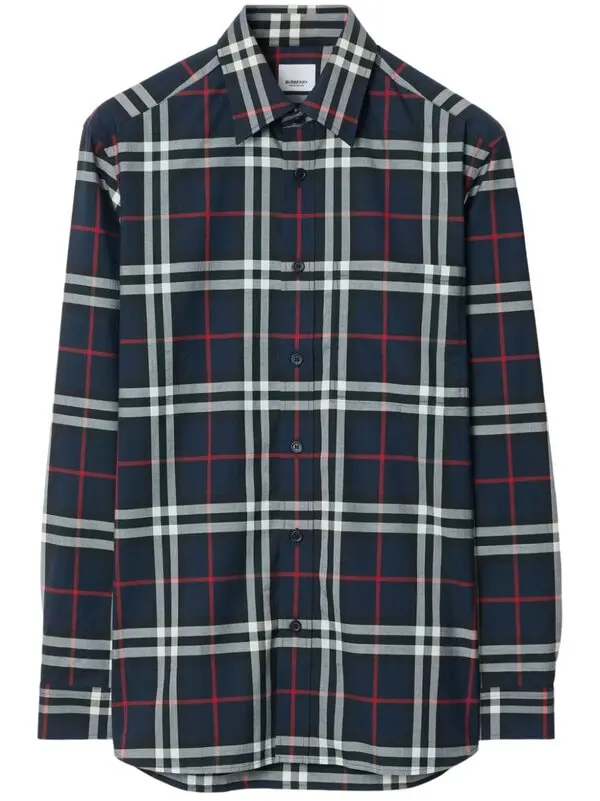 Burberry Check-pattern Cotton Shirt