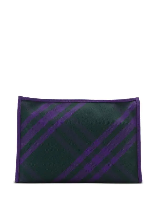 Burberry Check-patterned Clutch