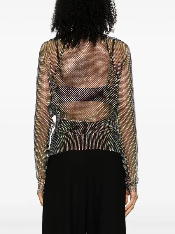GENNY Rhinestone-embellished Top