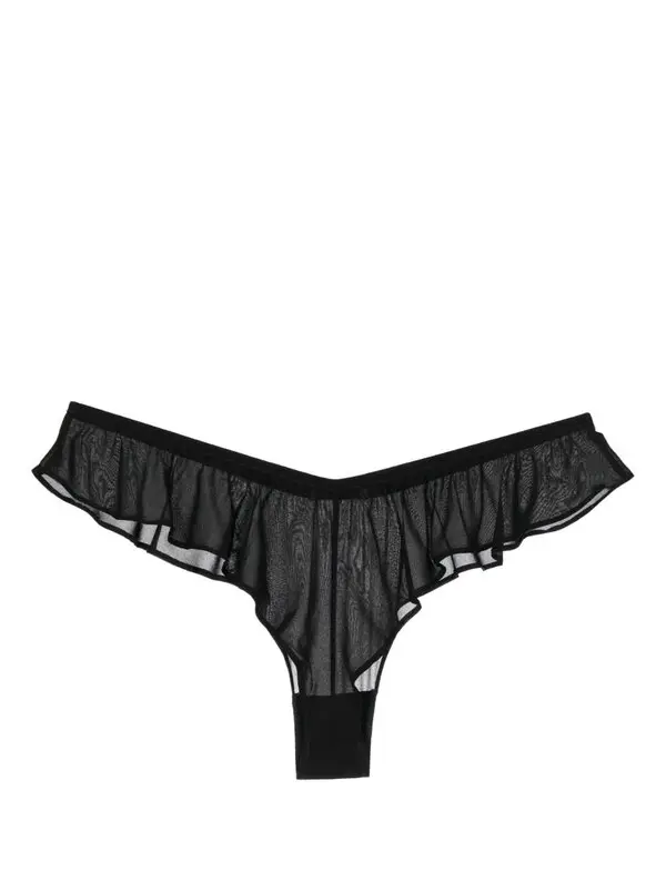 FLEUR DU MAL Sheer Tulle Thong