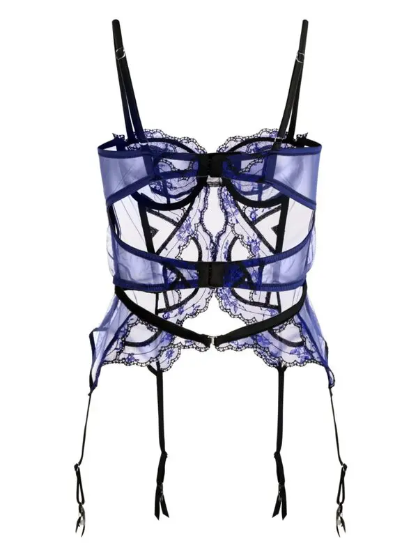 FLEUR DU MAL Hendrix Embroidered Garter Basque